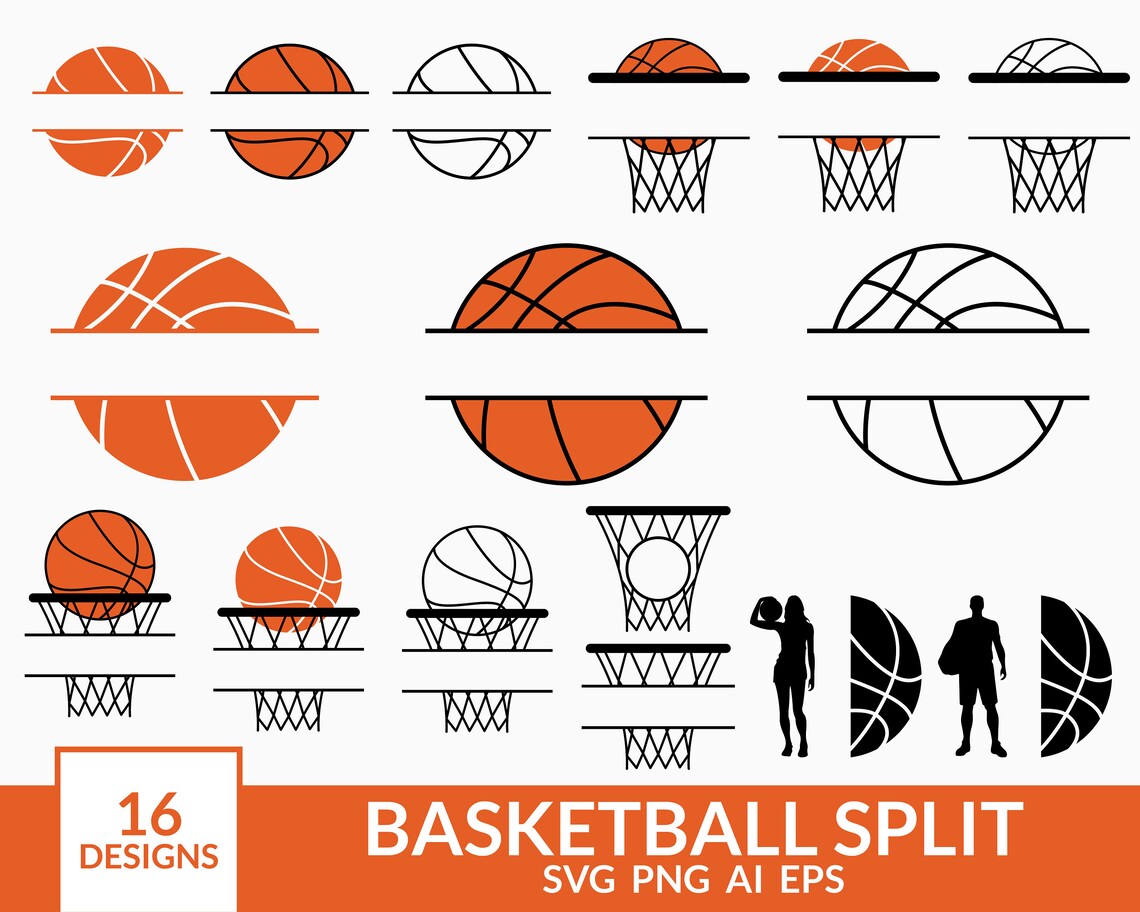 Basketball Split Svg Basketball Svg for Cricut Basketball - Etsy