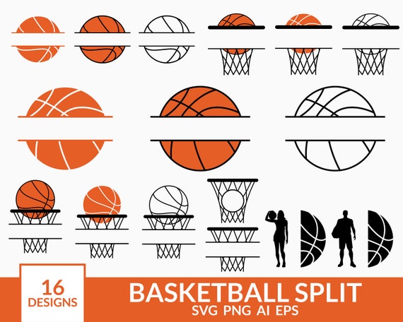 Basketball Split Svg Basketball Svg for Cricut Basketball - Etsy