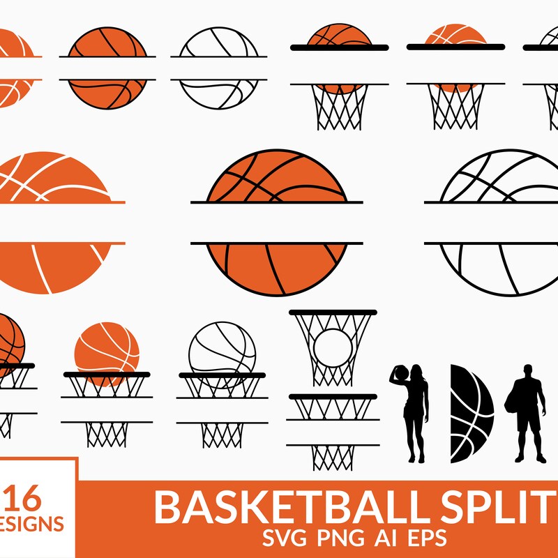 Split Basketball Svg - Etsy