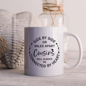 Cousins SVG PNG, Side by Side or Miles Apart Cousins Svg, Relationship Svg, Family Shirt Svg ...