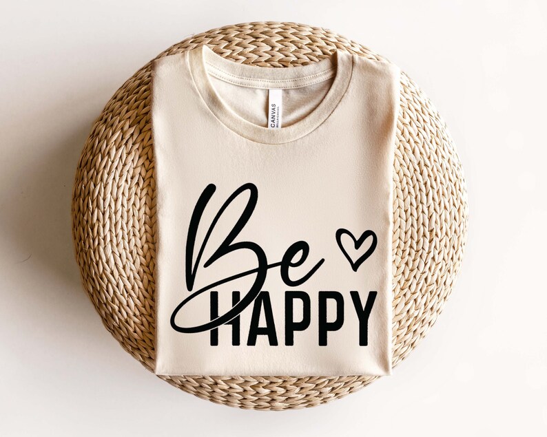 Be Happy SVG Choose Happy Svg Happy Face Svg Positive Quote - Etsy