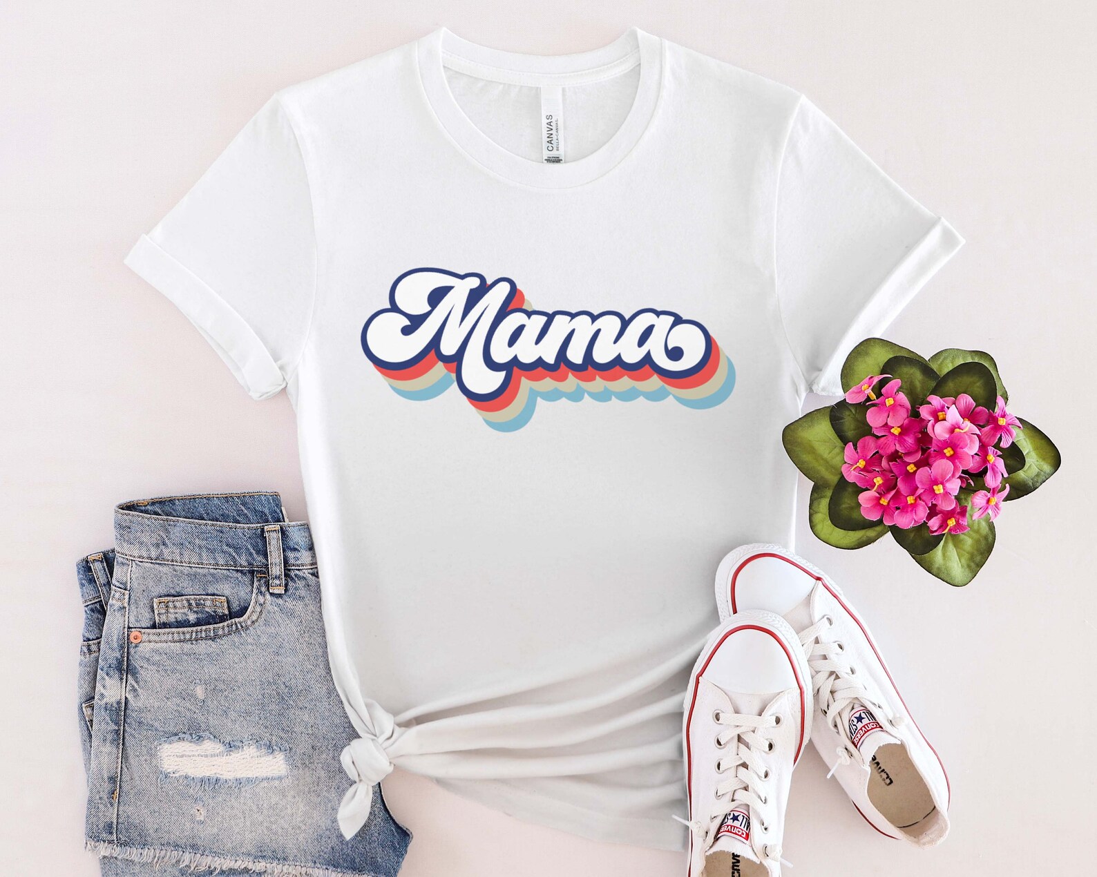 Retro Mama SVG PNG, Stacked Mama Svg, Blessed Mom Svg, Mom Life Svg ...