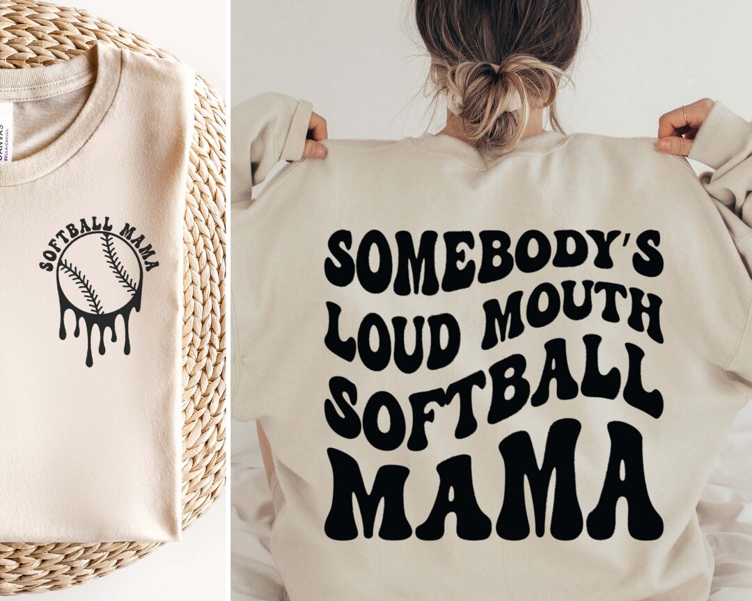 Somebodys Loud Mouth Softball Mama Svg Png Softball Mom Svg Funny
