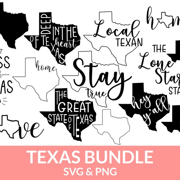 Texas Svg - Etsy