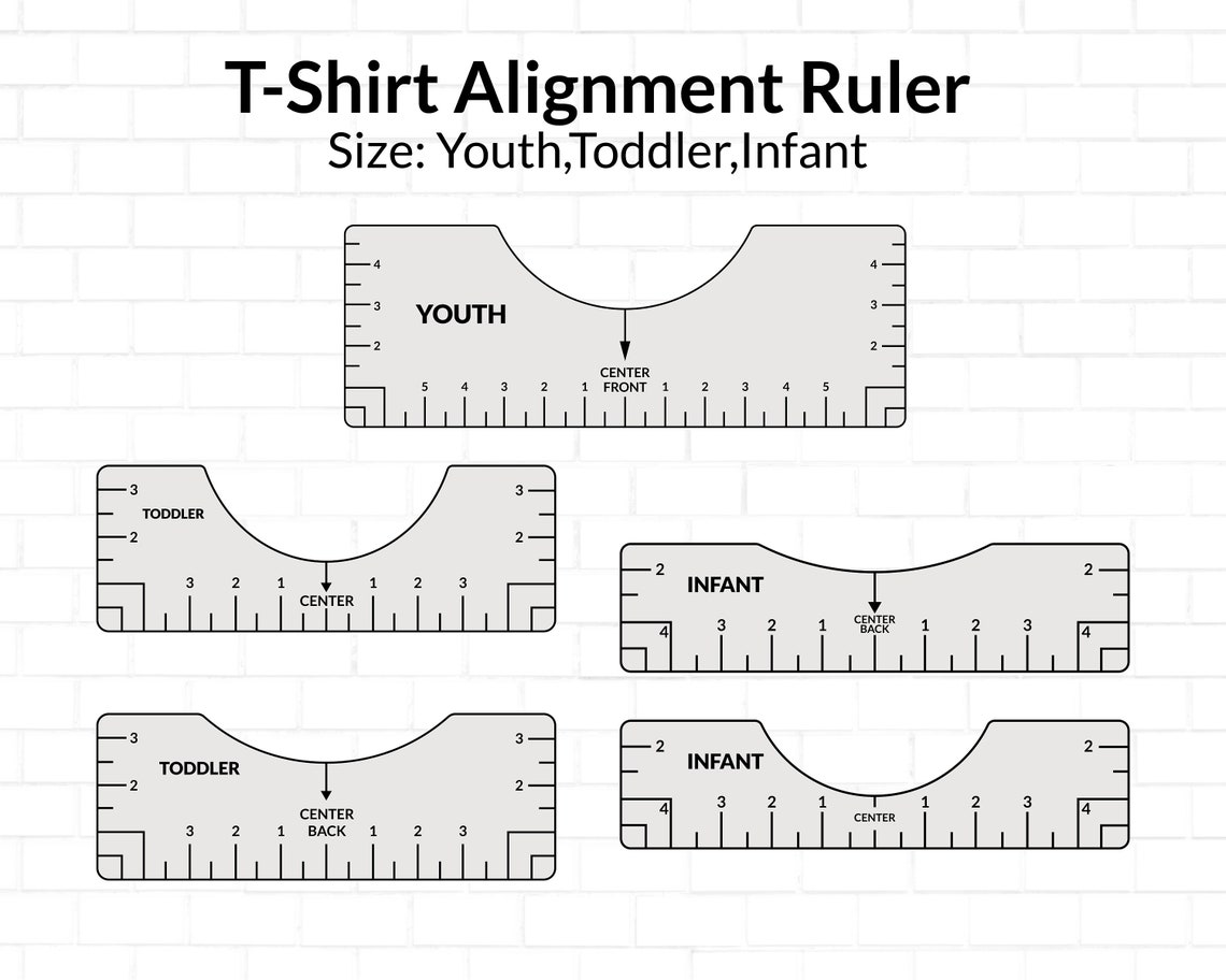 Tshirt Ruler Svg Bundle Tshirt Placement Ruler Bundle Tshirt - Etsy
