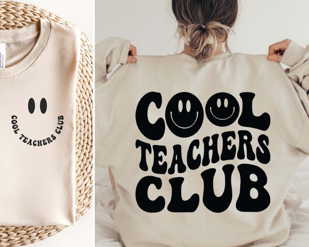 Cool Teachers Club SVG PNG, Retro Teacher Life Svg, Teacher Shirt Svg, Teacherlife Svg, Retro ...
