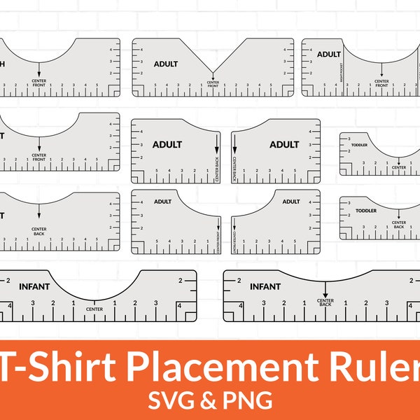 Tshirt Ruler Guide - Etsy