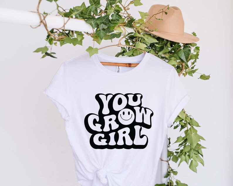 You Grow Girl SVG PNG, Floral Little Girl Svg, Flower Girl Svg, Mental ...