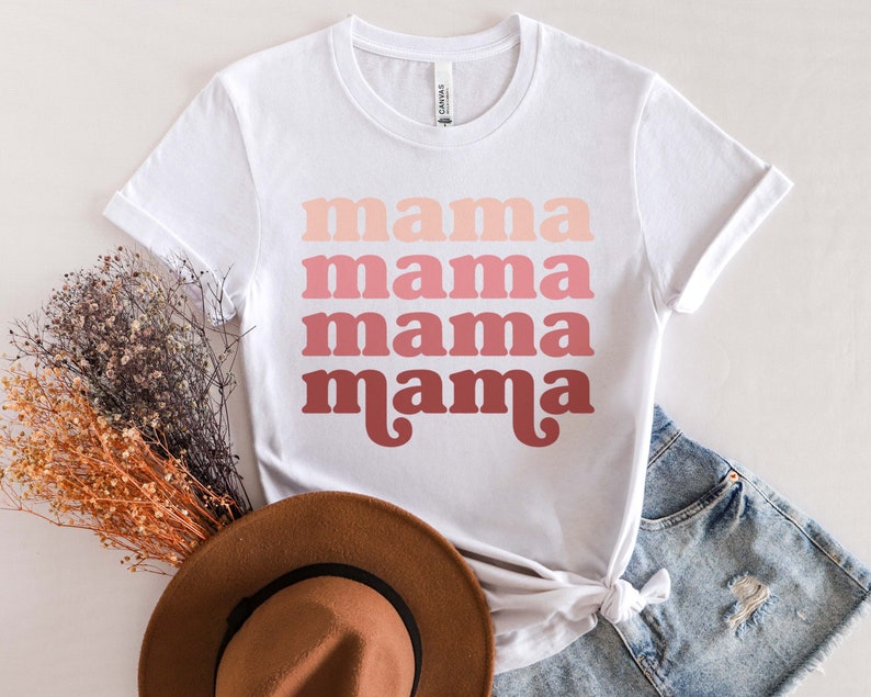 Retro Mama SVG PNG, Stacked Mama Svg, Blessed Mom Svg, Mom Life Svg ...
