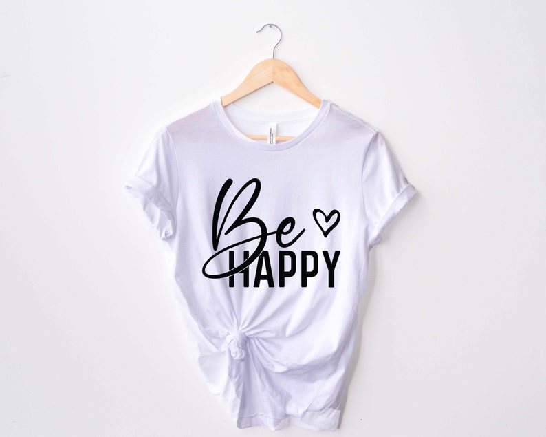 Be Happy SVG, Choose Happy Svg, Happy Face Svg, Positive Quote Svg ...