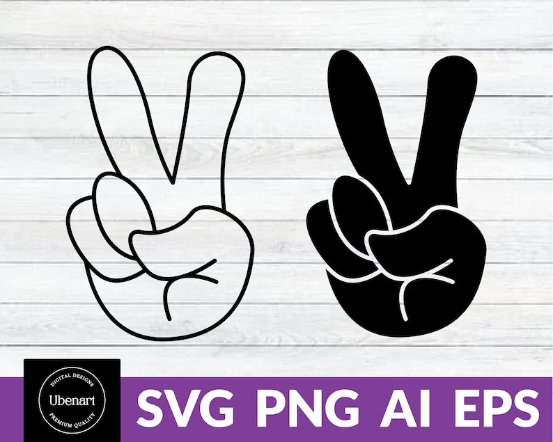 Peace Hand SVG PNG Peace Sign Svg Cut File for Cricut Peace - Etsy
