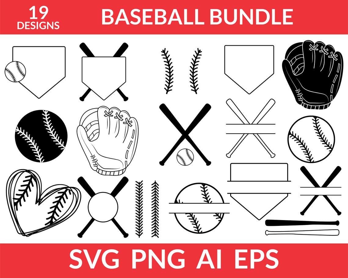 Baseball Svg Bundle Baseball Stitches Svg Baseball - Etsy