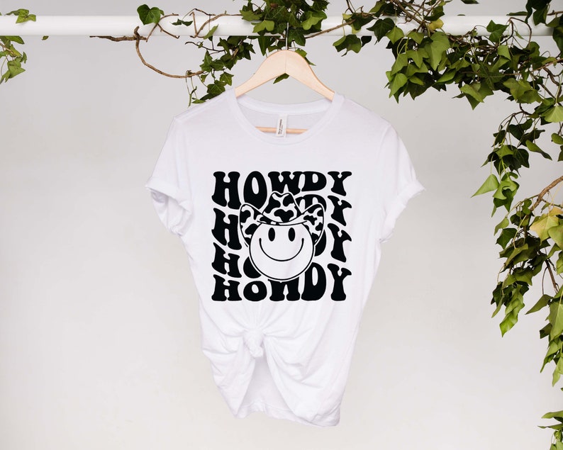 Howdy SVG PNG Howdy Yall Svg Cowboy Smiley Svg Howdy Smiley - Etsy