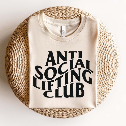 Anti Social Lifting Club SVG Cricut Vector Funny Weight - Etsy