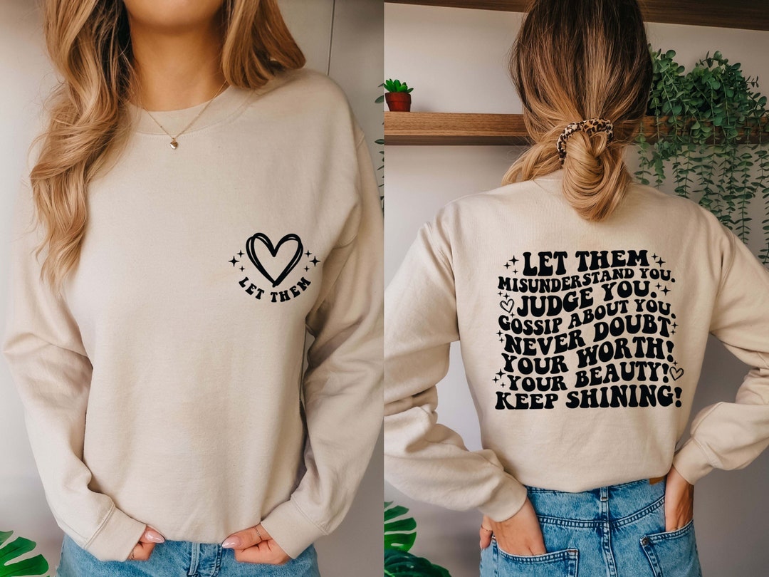 Let Them Misunderstand You Svg Png, Inspirational Svg Png, Self Worth ...