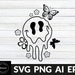 Drippy Smiley Svg Png, Smiley Face Svg Png, Melted Face Svg, Melting ...