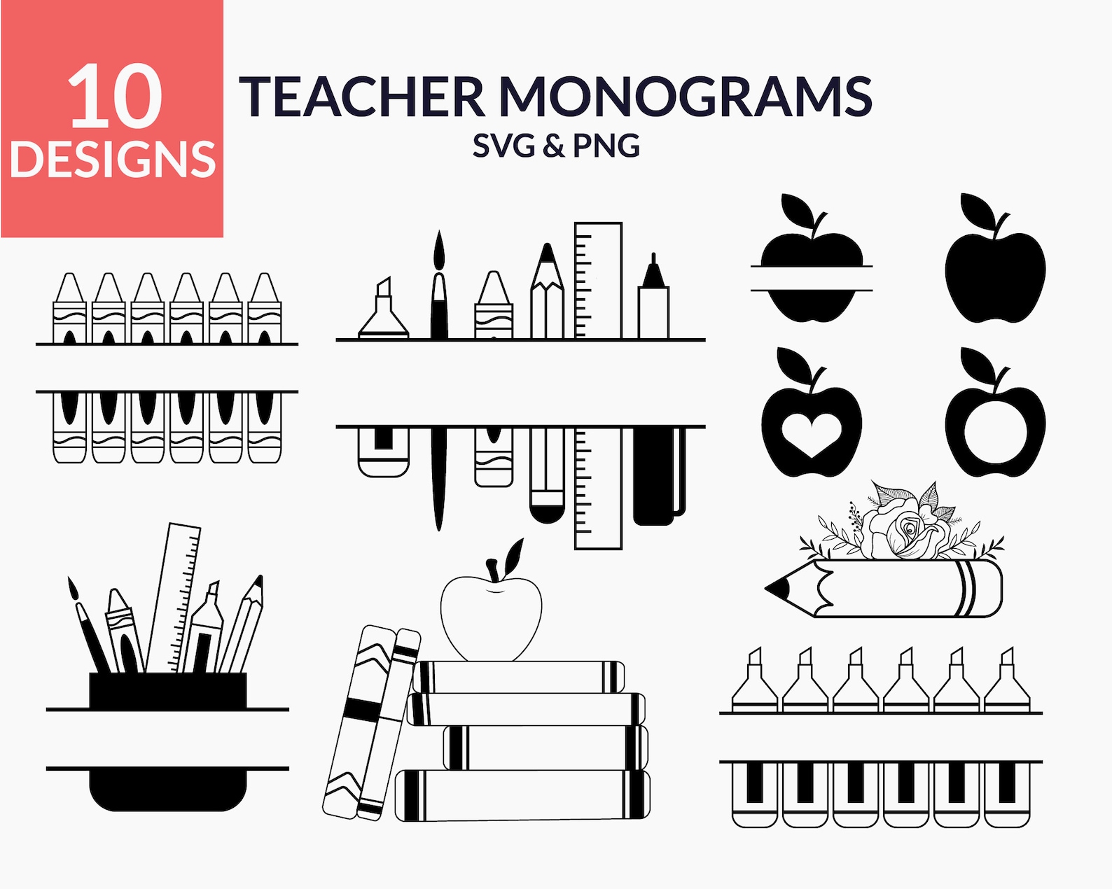 Teacher Monogram Svg Teacher Shirt Svg Back to School Svg - Etsy