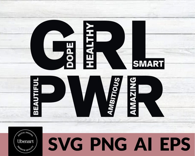 Girl Power SVG PNG Grl Pwr Svg Strong Women Svg Queen Boss - Etsy