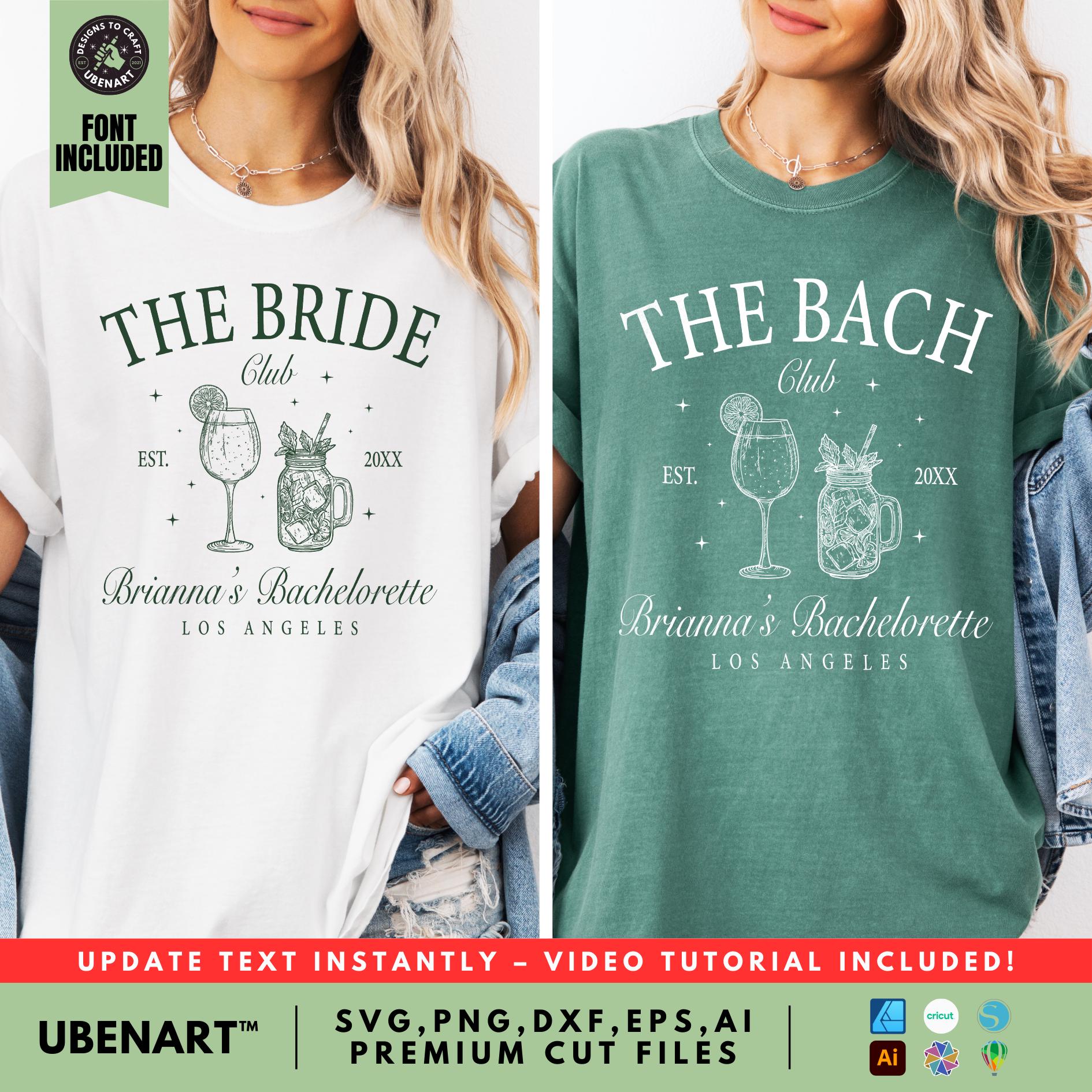 The Bach Club Bachelorette Svg, Bachelorette Party Svg, Custom ...