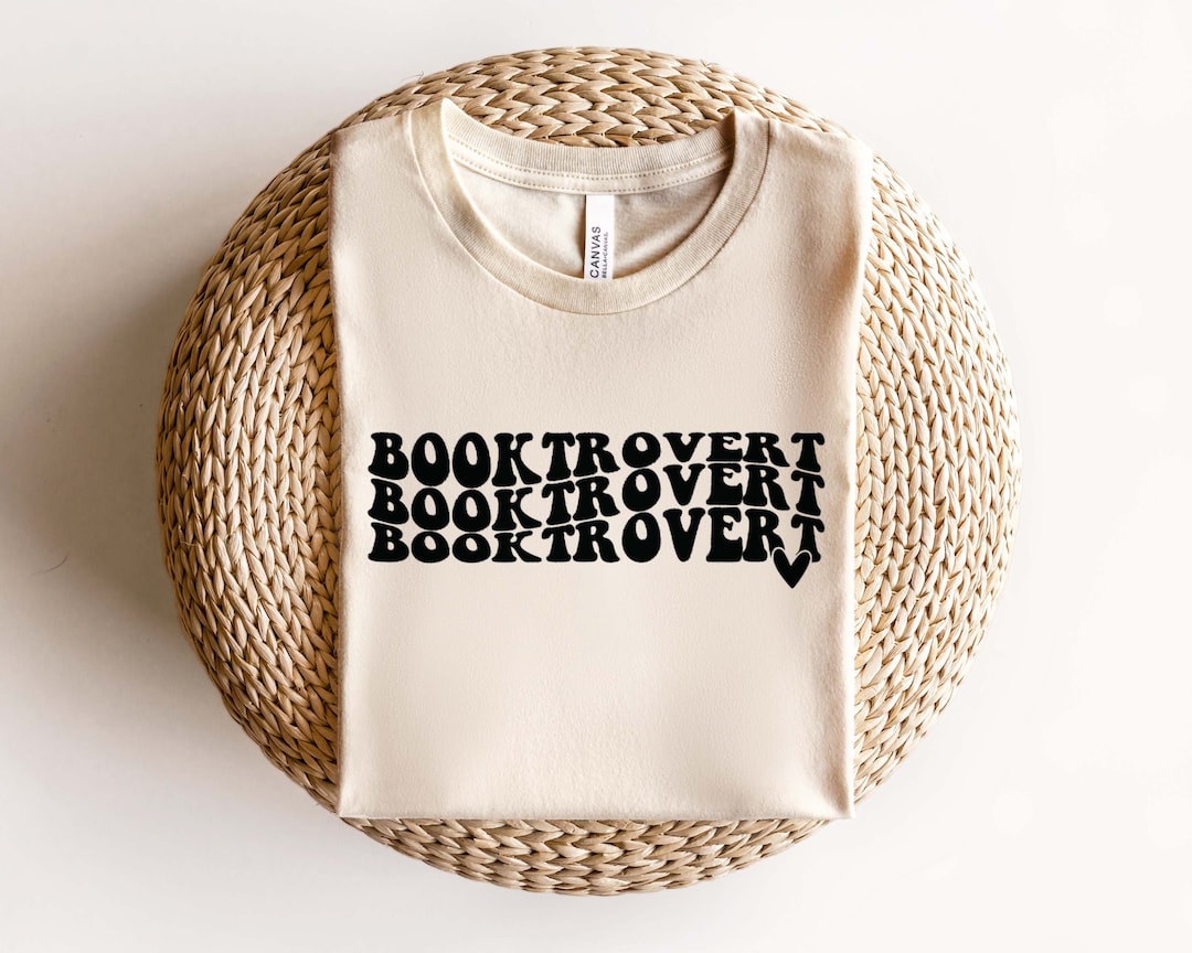 Booktrovert SVG PNG, Retro Book Lover Svg, Reading Svg, Books Svg ...