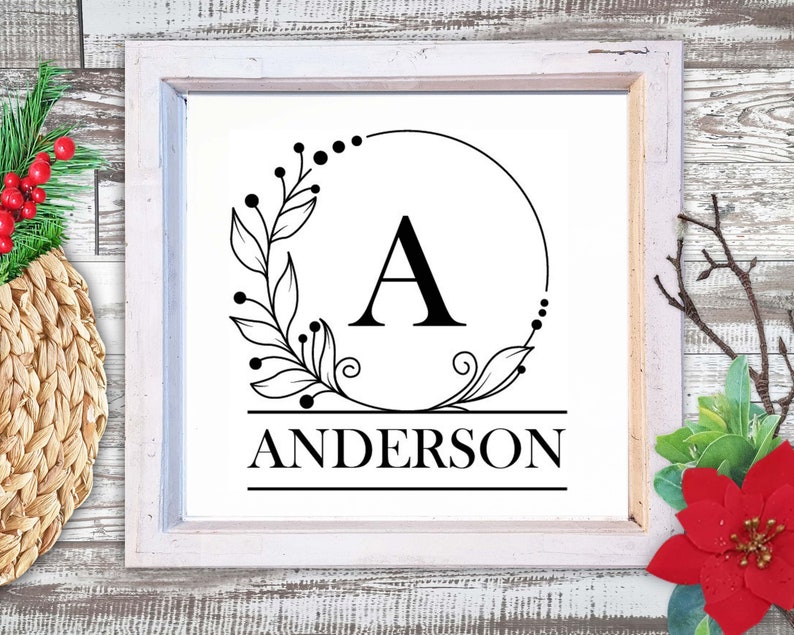 Monogram Letters Svg, Fancy Alphabets Svg, Split Name Frame Svg ...