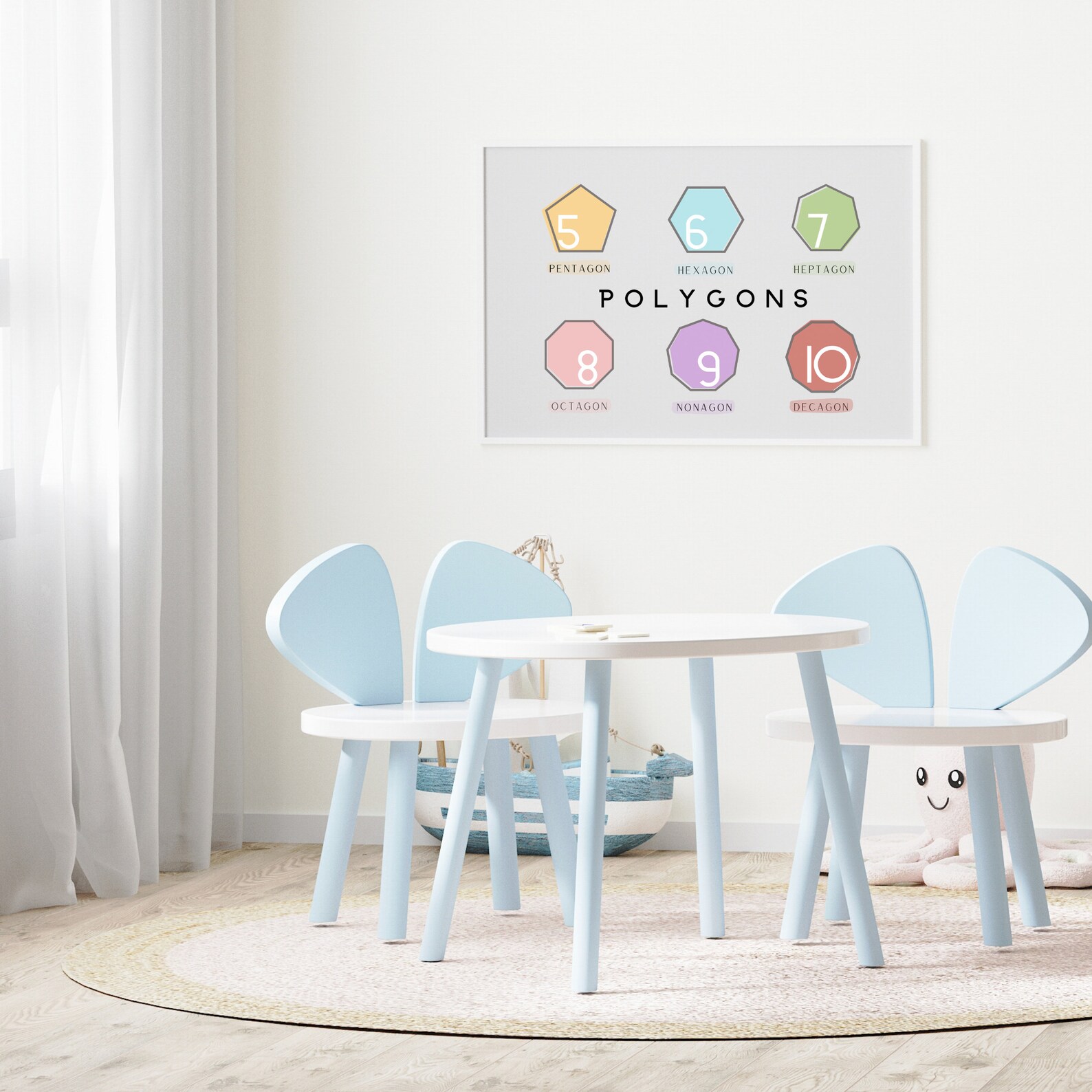 Polygons Polygon Sign Polygon Shapes Reference Sheet - Etsy