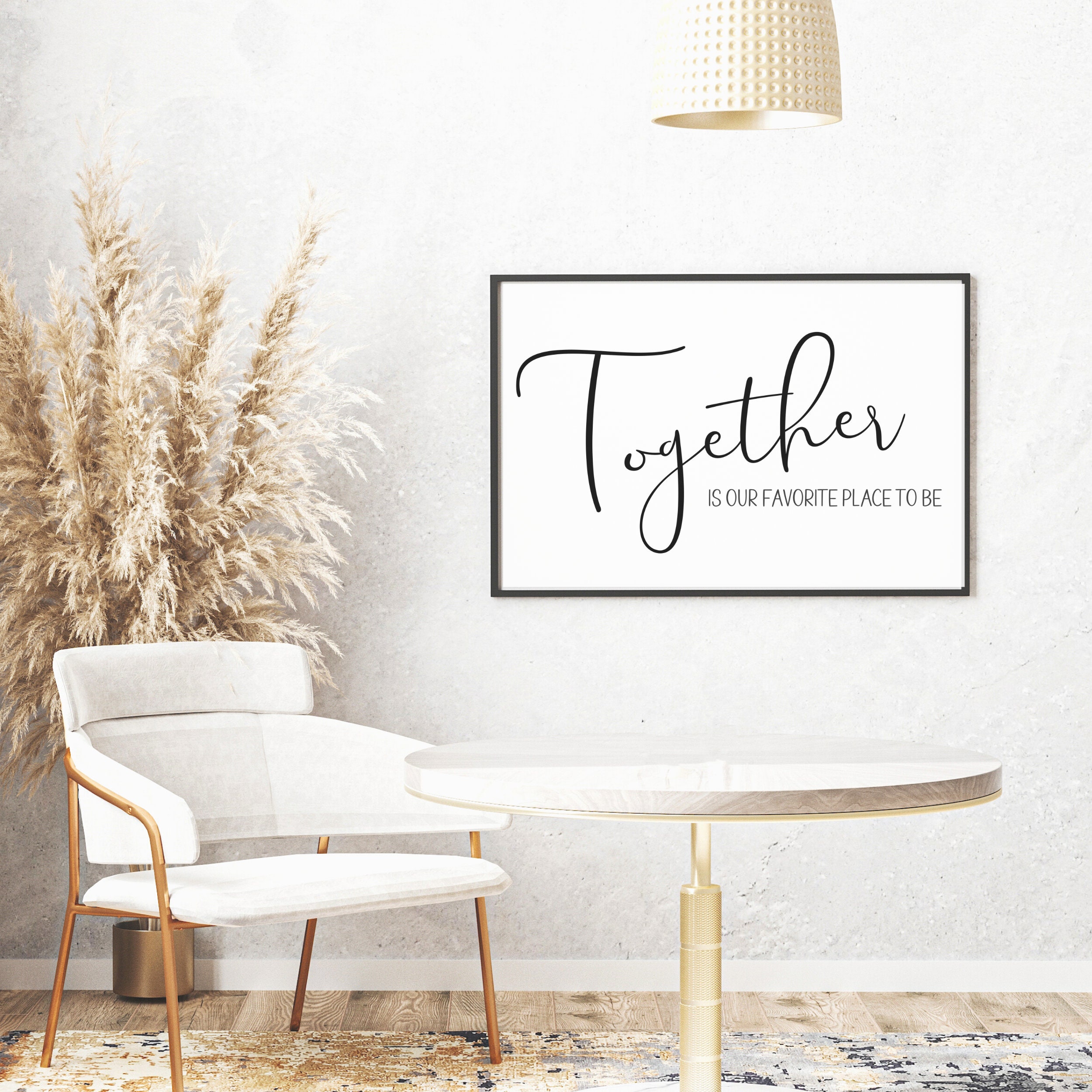 Together is Our Favorite Place to Be | Printable Sign | Instant Digital ...
