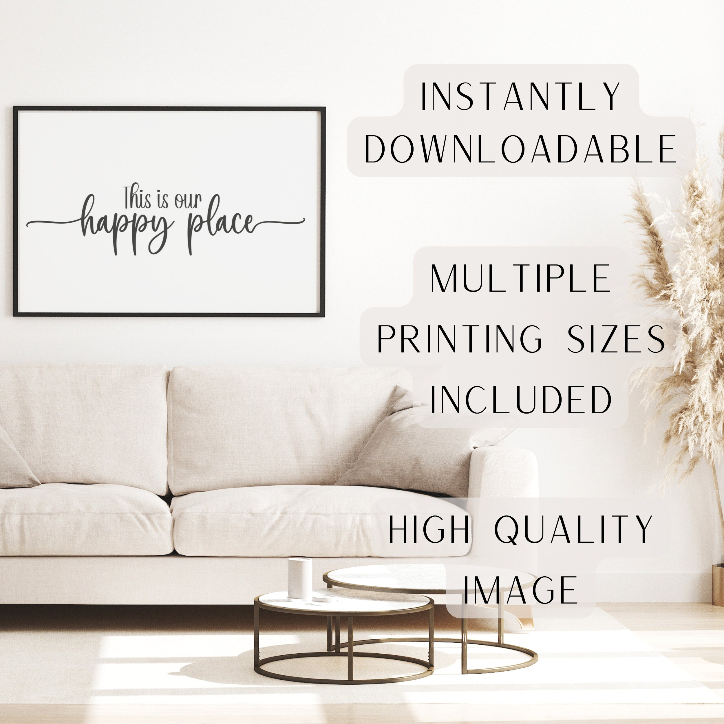 This is Our Happy Place | Printable Sign | Instant Digital Download ...