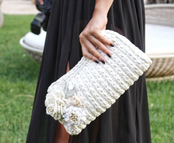 DIY Wedding Gifts Diy Wedding Ideas Crochet Clutch Pattern Crochet Wedding Gifts Crochet Wedding Wedding Purse Wedding Purse for Bride Etsy