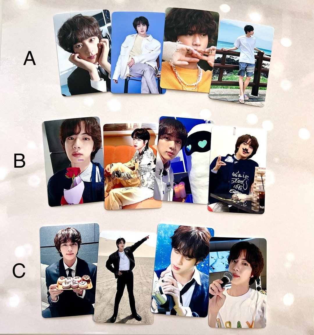 BTS 2023 Jin Day Photocard Set- 3 SETS - Etsy