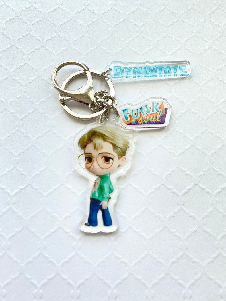 BTS Tinytan dynamite Keychain | Etsy