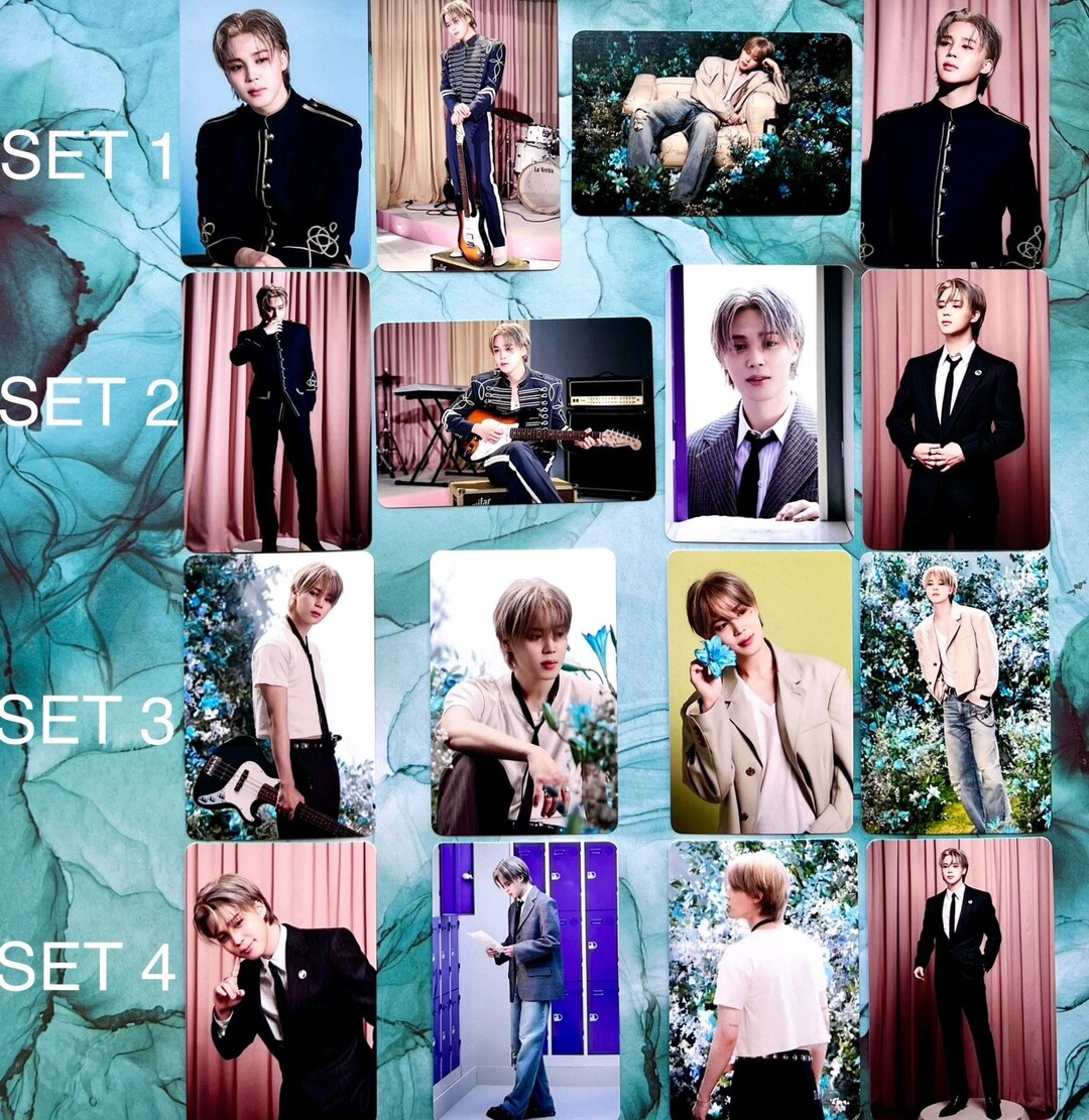 BTS Jimin 'MUSE' Photo Sketch - 4 SETS - Etsy