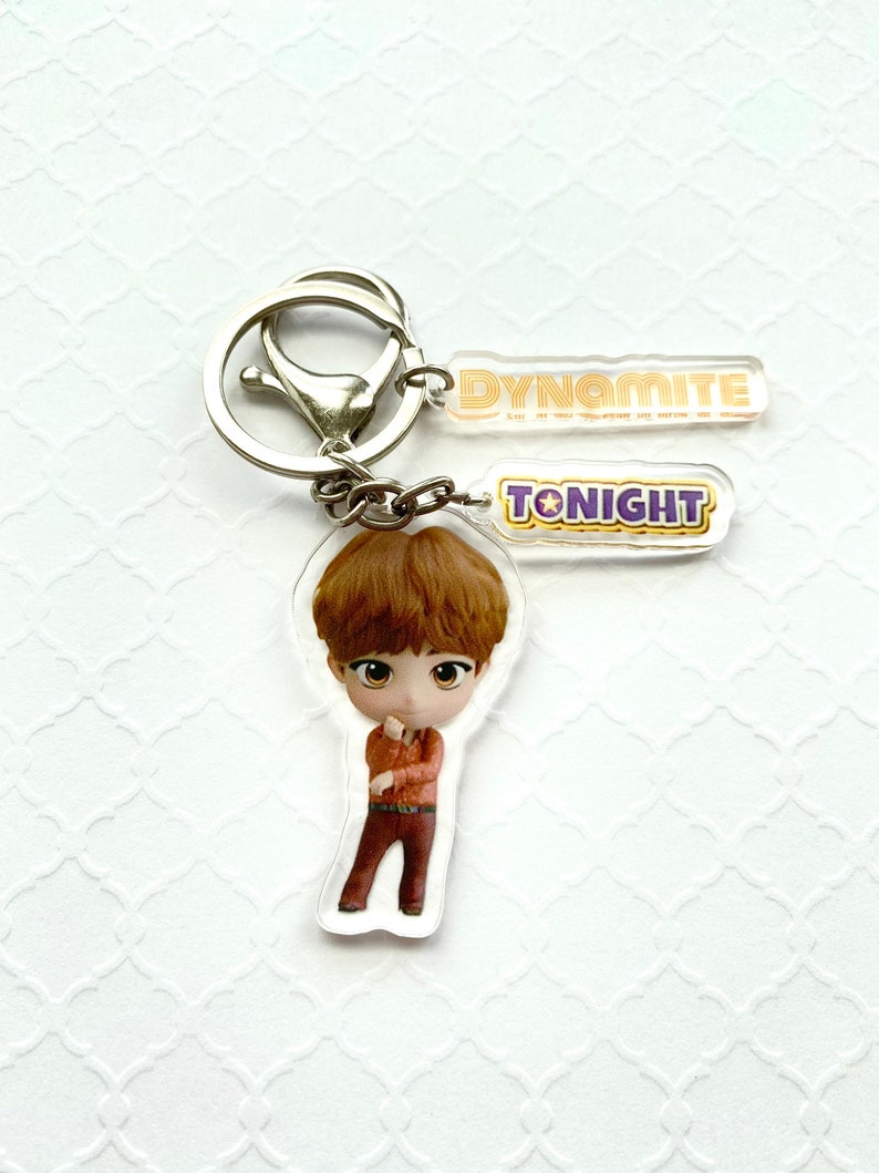 BTS Tinytan dynamite Keychain | Etsy