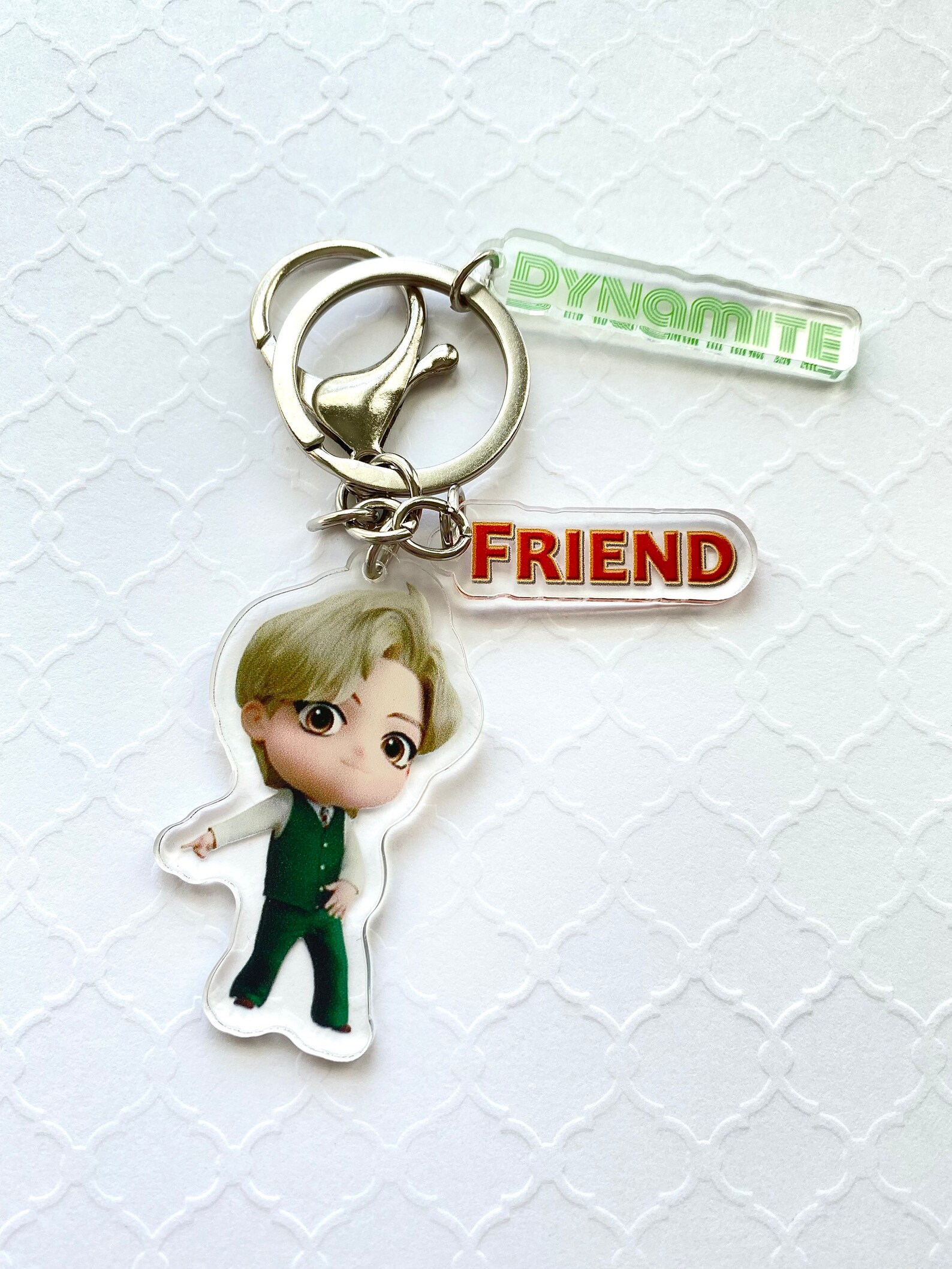BTS Tinytan dynamite Keychain | Etsy