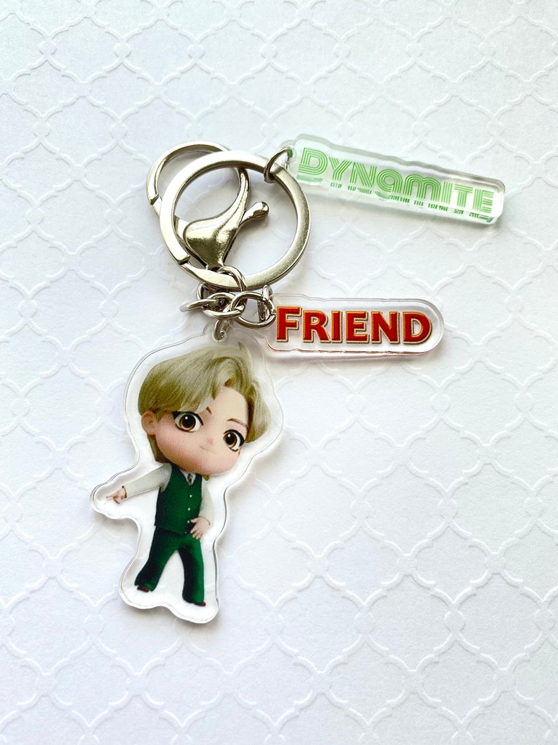 BTS Tinytan dynamite Keychain | Etsy