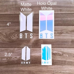 BTS and ARMY Logo Shield Vinyl Decal Sticker for Car Window - Etsy UK