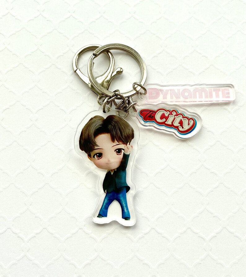 BTS Tinytan dynamite Keychain | Etsy