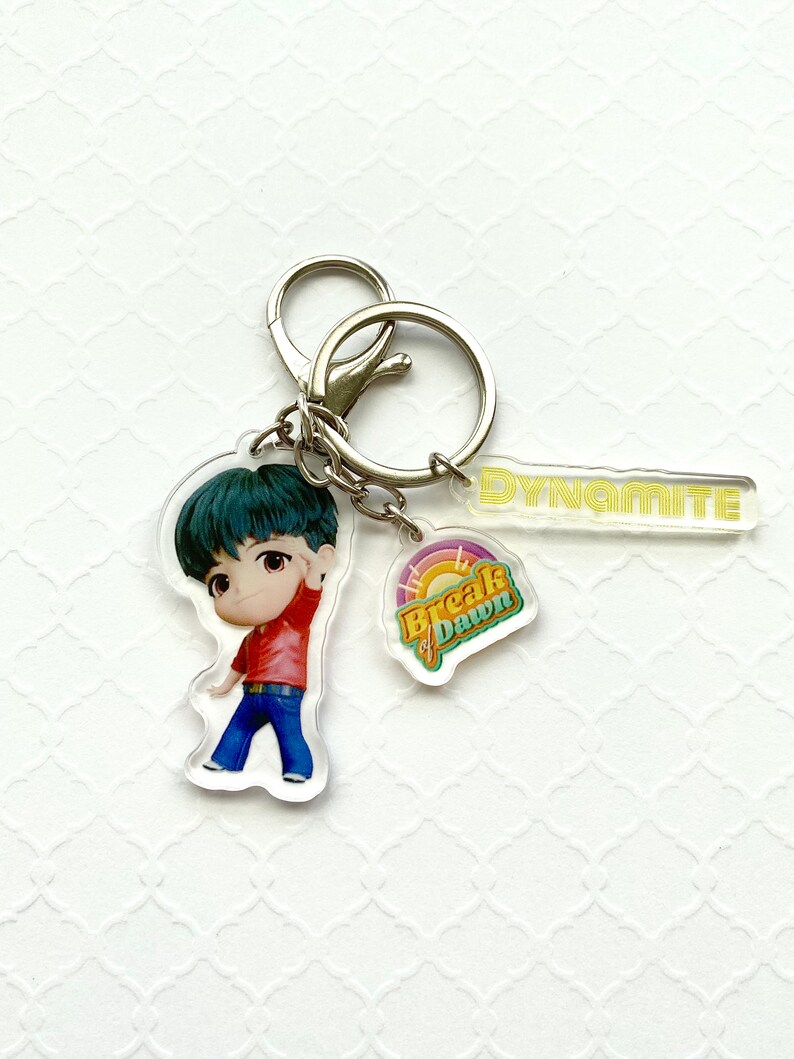 BTS Tinytan dynamite Keychain | Etsy