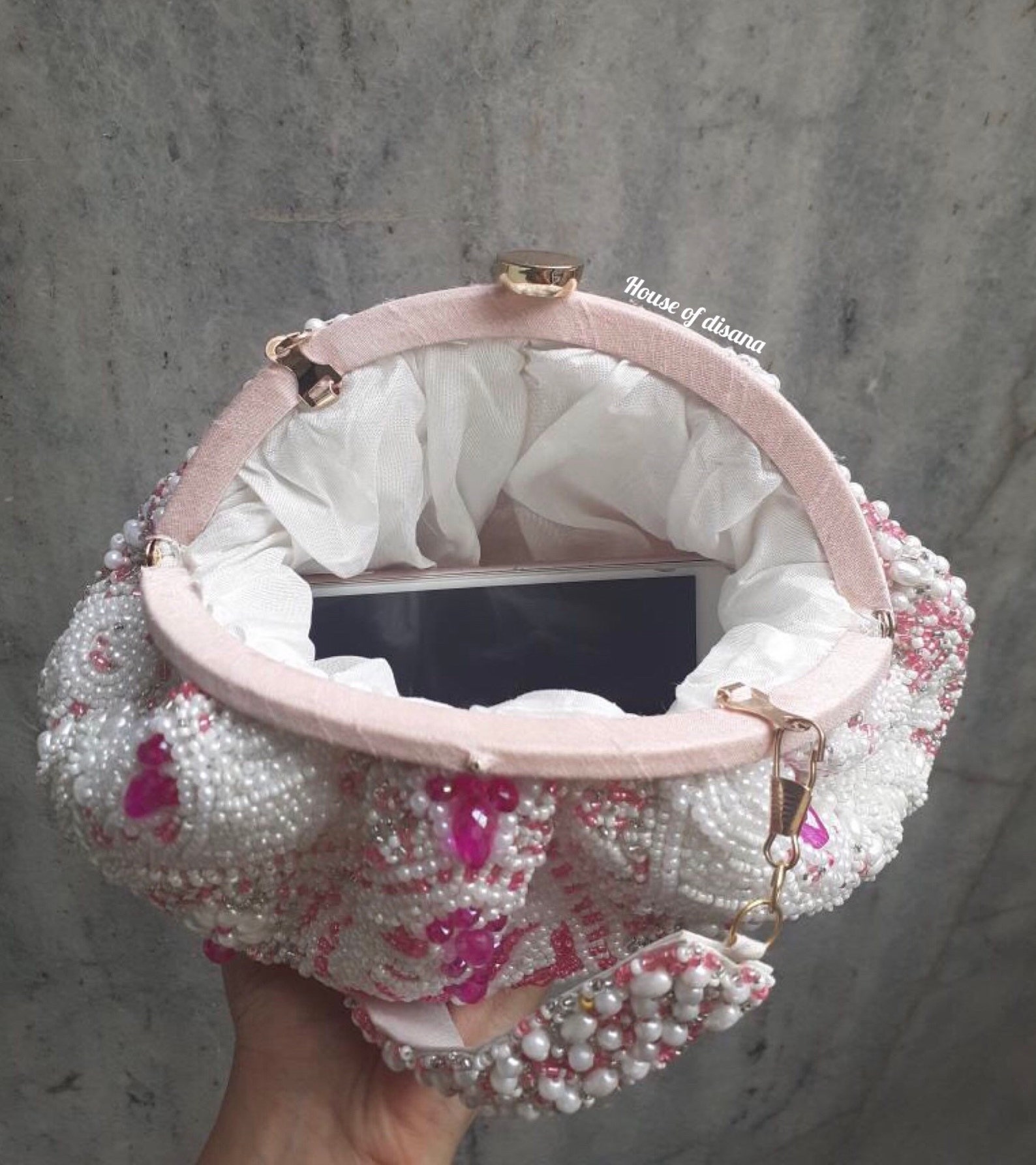 Heavy Handwork Batua Bagpotli Bag Pearl Bagevening - Etsy