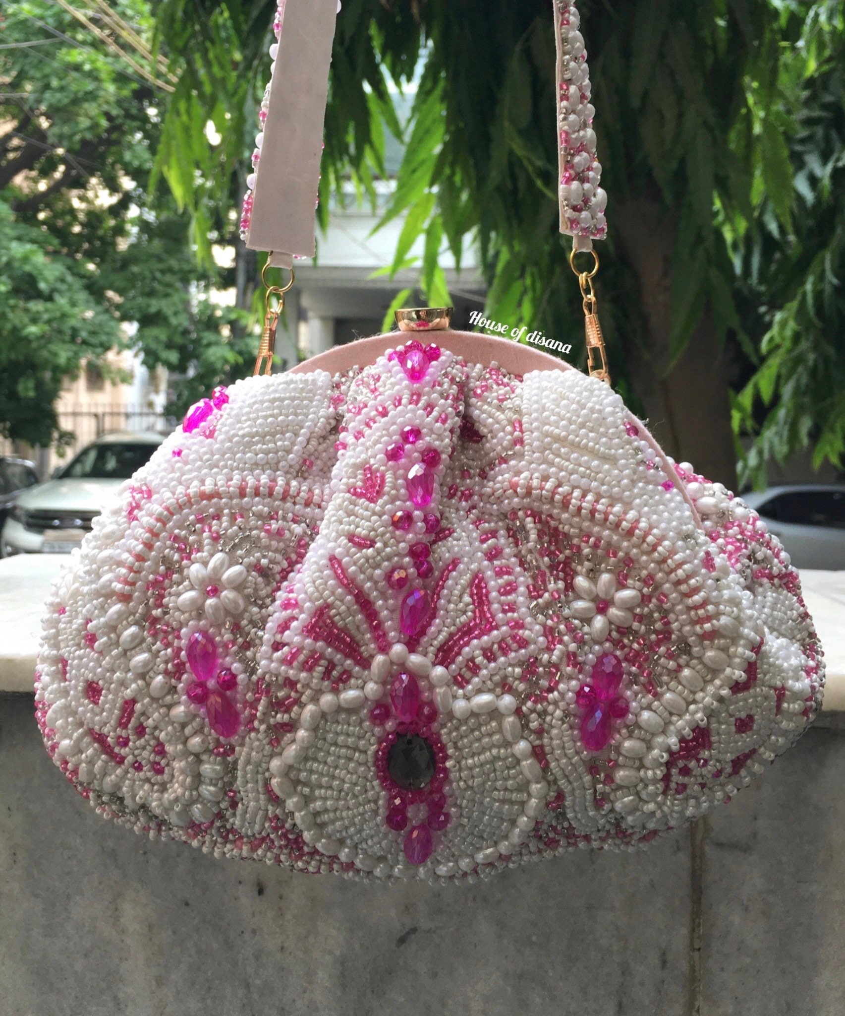 Heavy Handwork Batua Bagpotli Bag Pearl Bagevening - Etsy