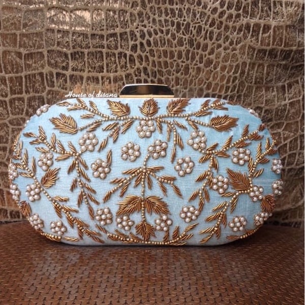 Light Blue Clutch - Etsy