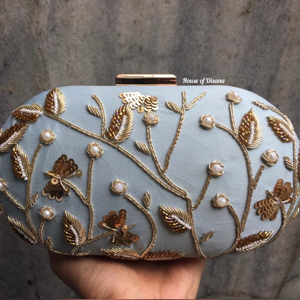 Light Blue Clutch - Etsy