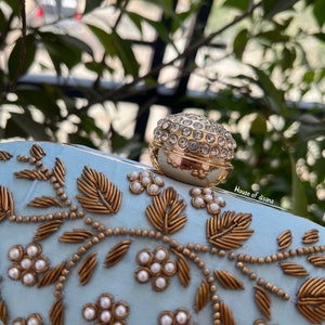 Powder Blue Handwork Clutch,party Clutch,fashionable Clutch,evening ...