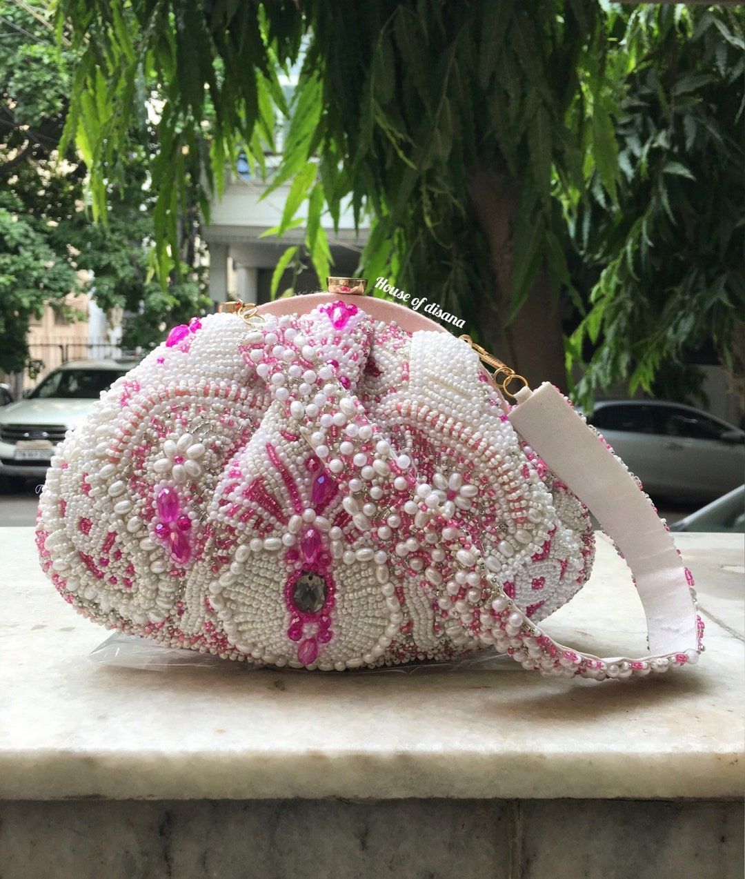 Heavy Handwork Batua Bag,potli Bag, Pearl Bag,evening Clutch,indian ...