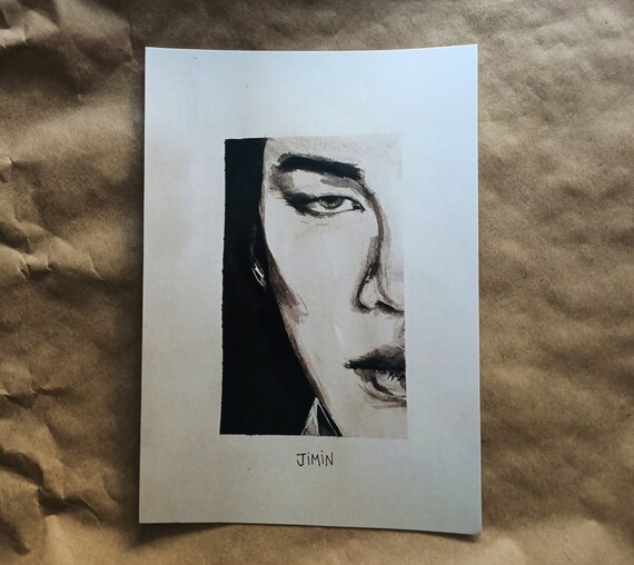 Jimin Dicon Photoshoot Illustration Print | Etsy