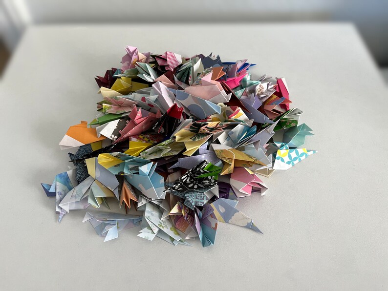 100 Mini Traditional Origami Birds Assorted Designs - Etsy