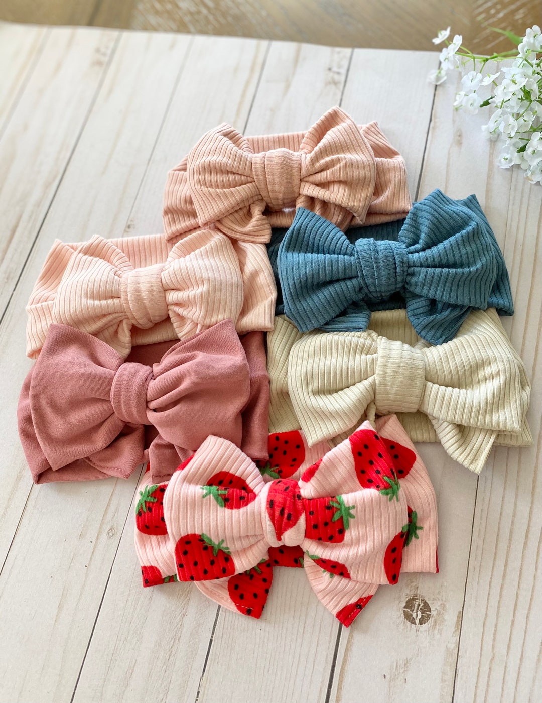 Preemie Baby Bow Headbands -infant Headbands - Bow Headband for Small ...
