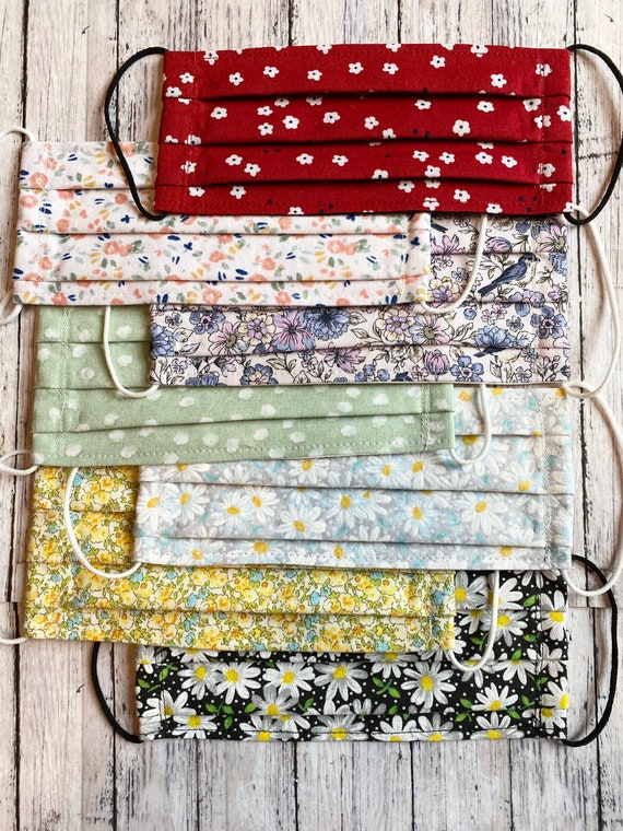 Face Mask Florals Petite for Small Face Adult and Teenager | Etsy
