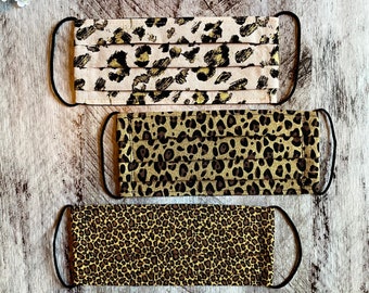 Cheetah Face Mask | Etsy