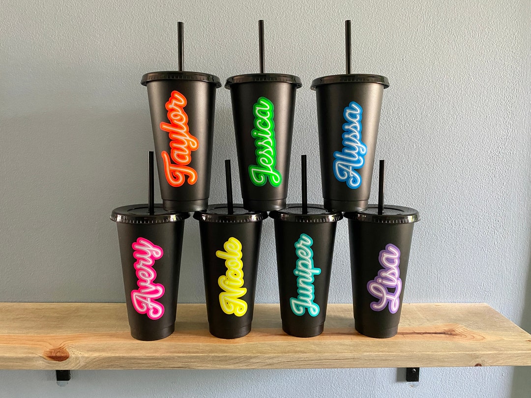 Neon Sign Cold Cup Personalized With Name - Etsy